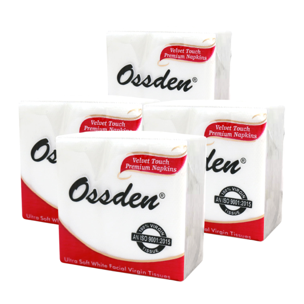 OSSDEN Disposable Soft Tissue Paper Napkin 80 Pulls | Pack of 10 ...
